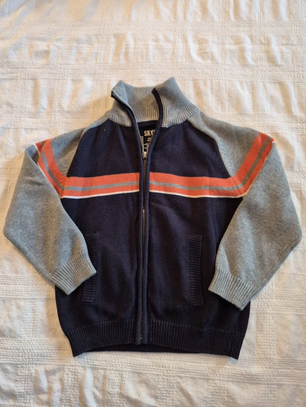 Skyhawk | Shirts & Tops | Skyhawk Boys Size 6 Sweater Full Zipper Blue ...